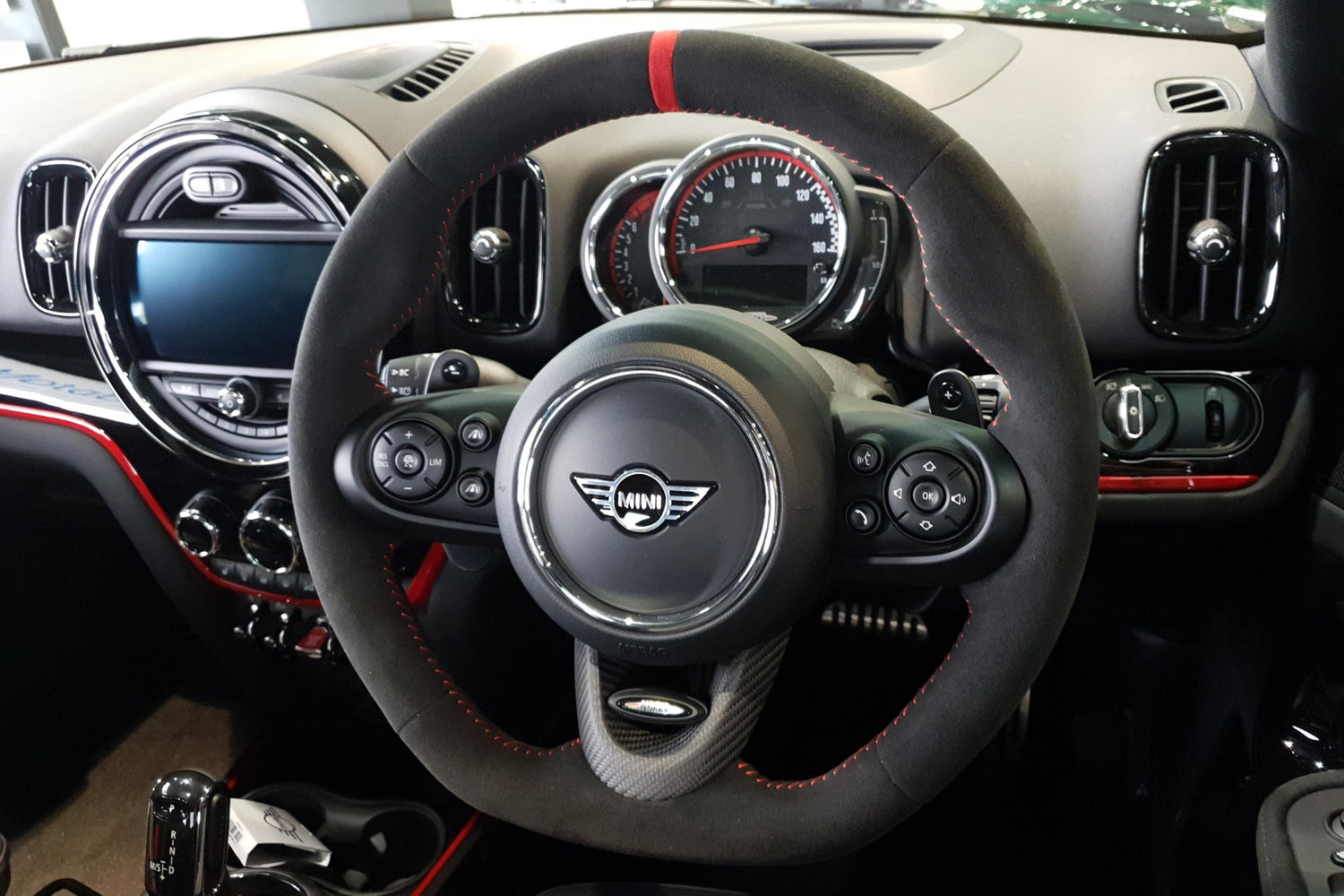 MINI JCW Pro F Series Alcantara Flat Bottom Steering Wheel – Lohen ...
