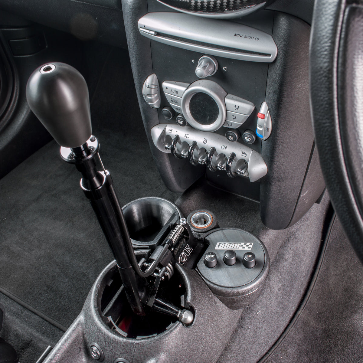 Lohen Button Mount Relocation For MINI CAE Short Shifter – Lohen - Mini Tuning & Performance ...